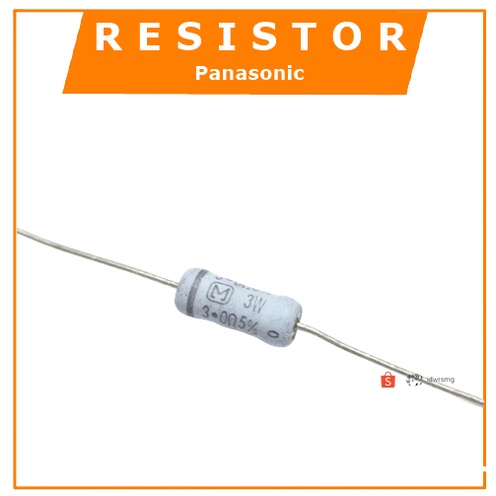 Jual RESISTOR 3 WATT 3R 3 Ohm 5% R 3W Resistor Panasonic 3Ohm 3.0 Ohm 3 ...