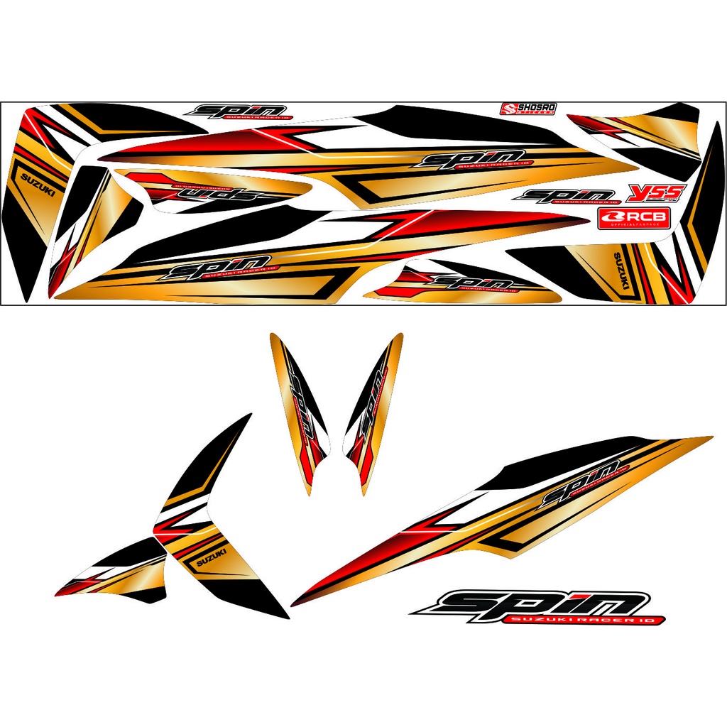 Jual STIKER LIS ART COD STIKER STRIPING VARIASI MOTOR MATIC SUZUKI SPIN ...