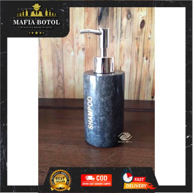 Jual botol shampo isi ulang kamar mandi hotel batu alam/dispenser soap ...