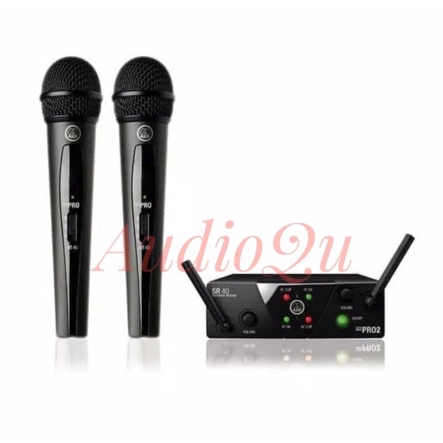 Jual Mic Wireless AKG WMS40/ WMS 40 Pro Mini 2 Mic Handheld | Shopee ...