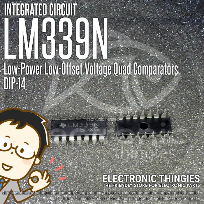 Jual LM339 DIP14 LM339N Quad Differention Comparator | Shopee Indonesia