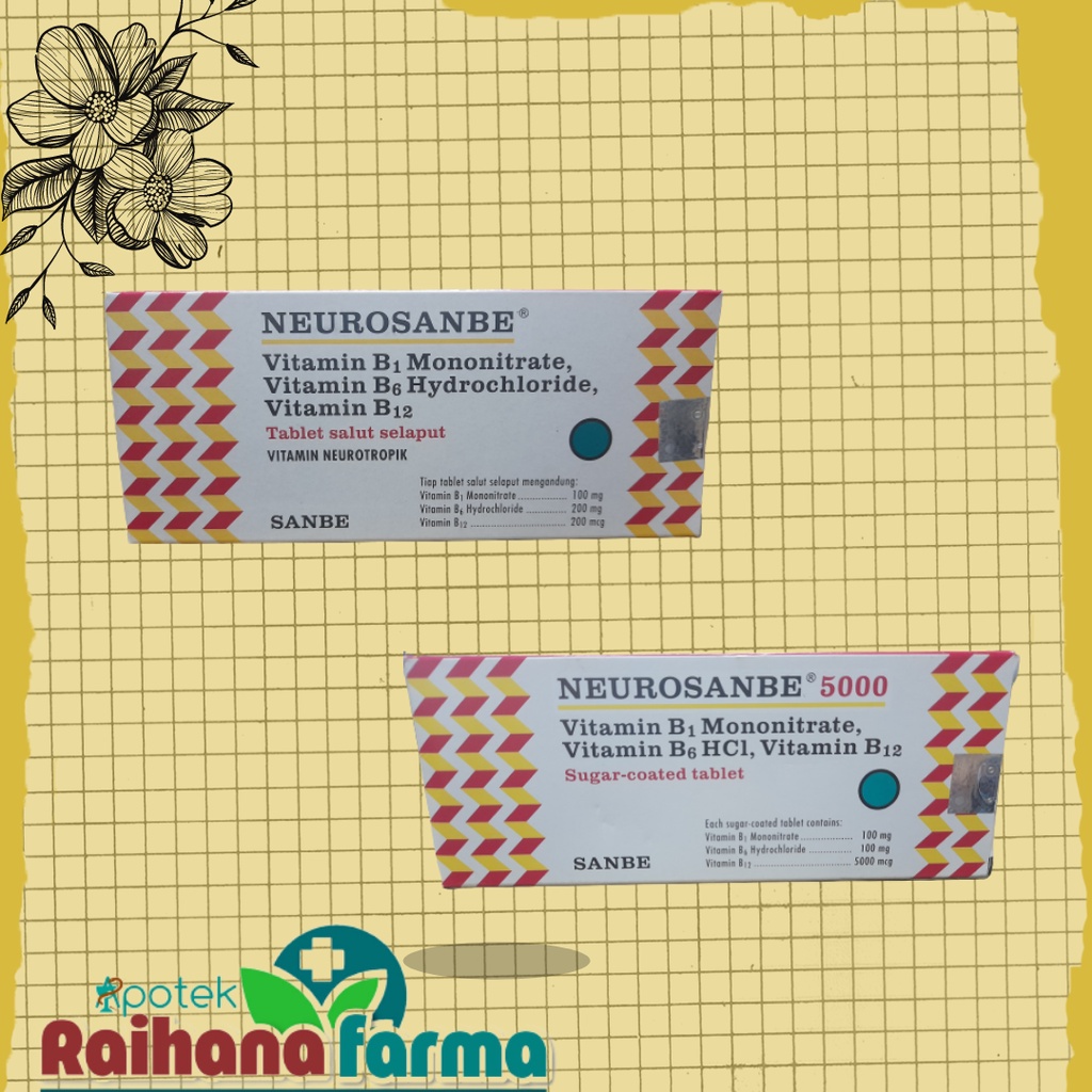 Jual Neurosanbe 5000 tablet | Shopee Indonesia