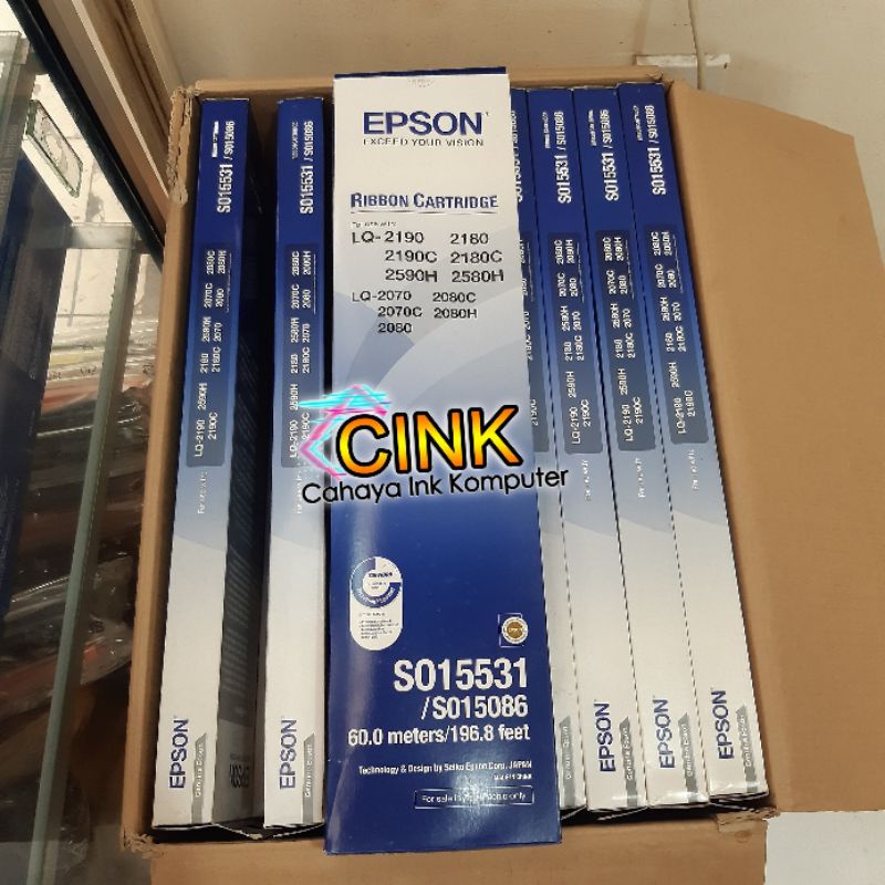 Jual Pita Epson LQ-2180/2190 Ribbon Cartridge Original (S015531 ...