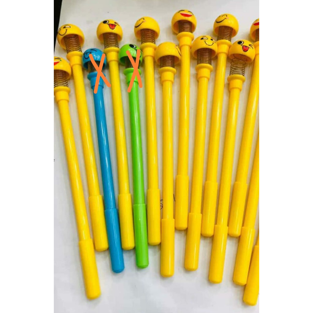 Jual Pulpen Dengan Hiasan Emoji Warna Kuning | Shopee Indonesia