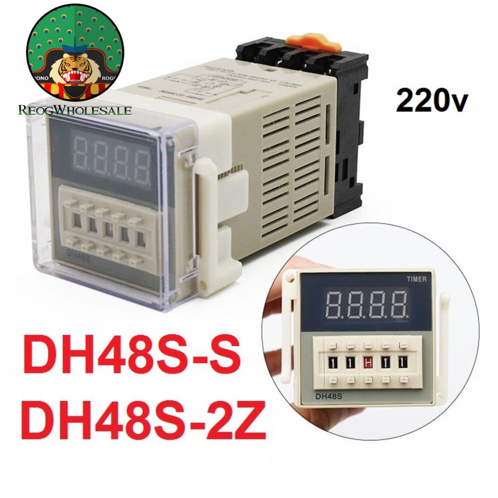 Jual DH48S-S DH48S-2Z Time Relay Delay Digital Mesin Tetas 220V TImer ...