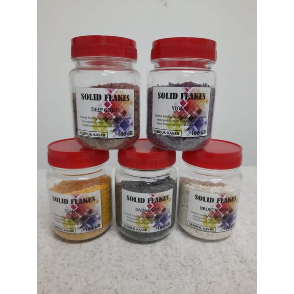Jual Serbuk Solid Flakes untuk motif bintik Solid Surface (HALUS) 1 ...