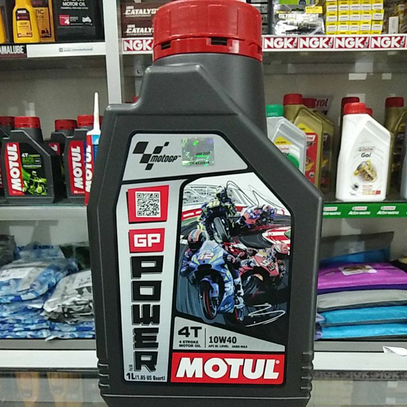 Jual Oli Motor Motul GP Power 10W-40 4T 1L | Shopee Indonesia