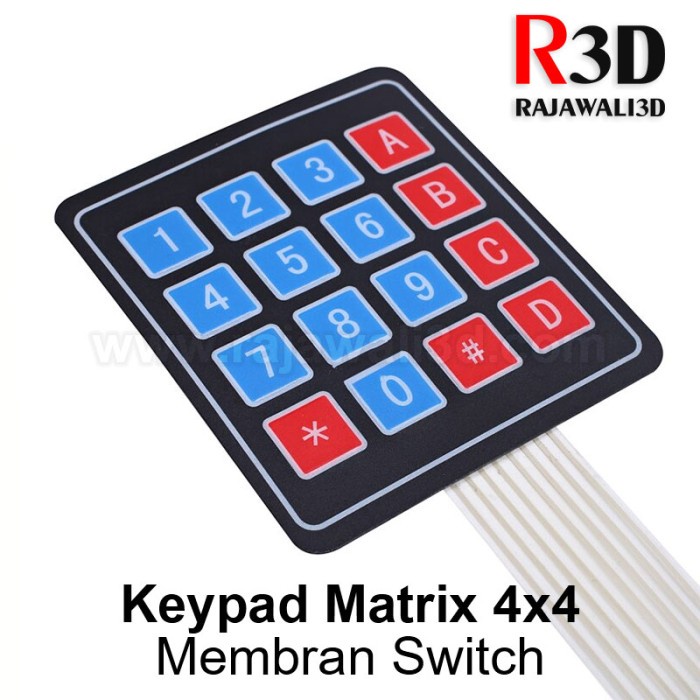 Jual Keypad Membran Switch Matrix 4x4 Key pad | Shopee Indonesia