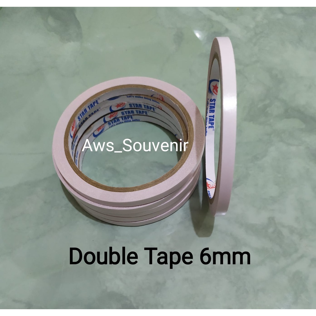 Jual Isolasi Bolak Balik / Double Tape 6mm | Shopee Indonesia