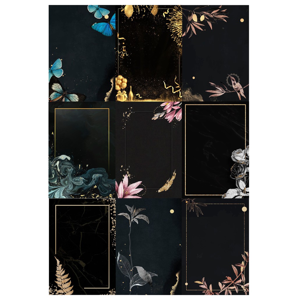 Jual Blank Card / Kartu Ucapan / Greeting Card / Black Greeting Card ...