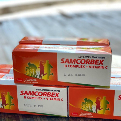 Jual Samcorbex C 500mg + Vit B seperti Selkom / Selcom C - Multivitamin ...