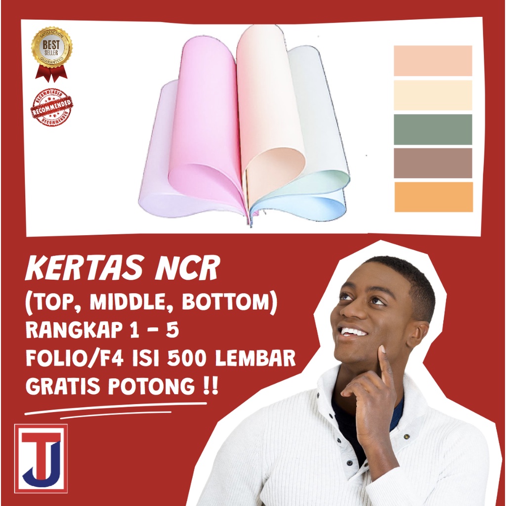 Jual Kertas NCR Multi Copy / Multicopy Top Middle Bottom 1-5 Ply Ukuran ...