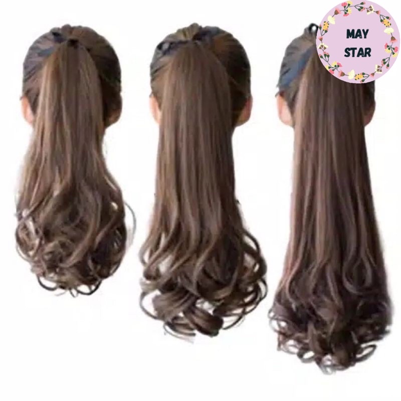 Jual MAYSTAR Hair clip pony tail ponitail kuncir ekor kuda korea curly ...