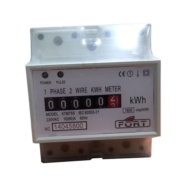 Jual Kwh Meter Analog 1P / 1 Phase XTM75S Fort/ELECTRONIC ENERGY METER (KWH METER) | Shopee ...