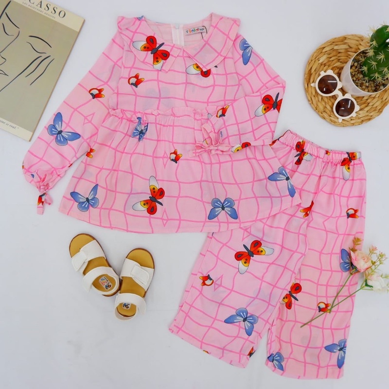 Jual Setelan Anak Perempuan Mahya Set setelan rayon anak bahan katun ...