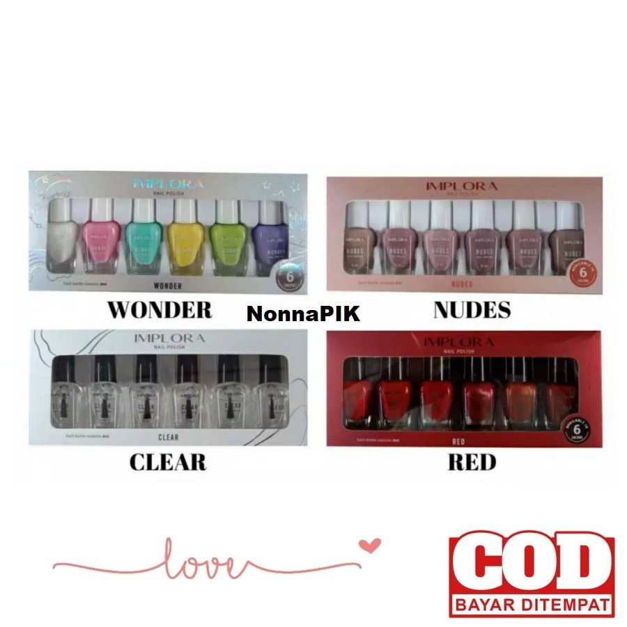 Jual IMPLORA Nail Polish | Kutek Implora Kutex Nail Art Kutek Kuku ...