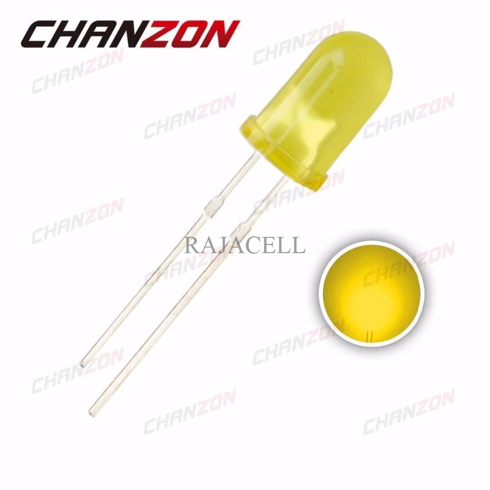Jual LED 5mm Diffused Yellow Kuning lampu Led diode High Quality ...