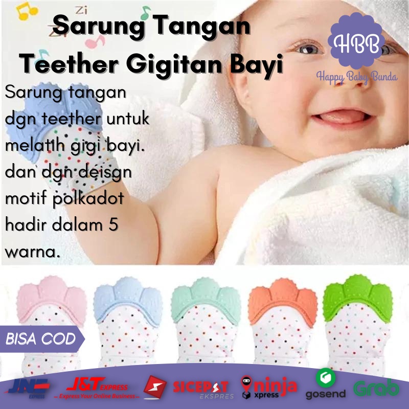 Jual Mainan Gigit Mitten Pegangan Sarung Tangan Teater Teether Tether ...
