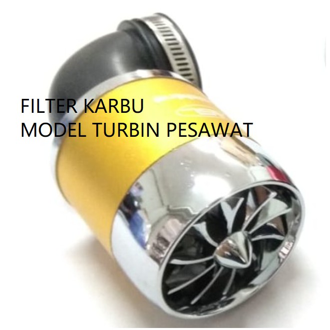 Jual [ model TURBIN PESAWAT ] FILTER KARBU Racing VARIASI filter karbu ...