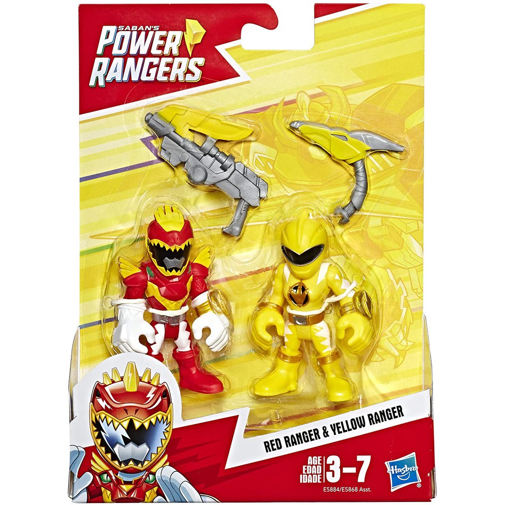Jual Hasbro Playskool Heroes Power Rangers 2 Pack Red Ranger Yellow ...