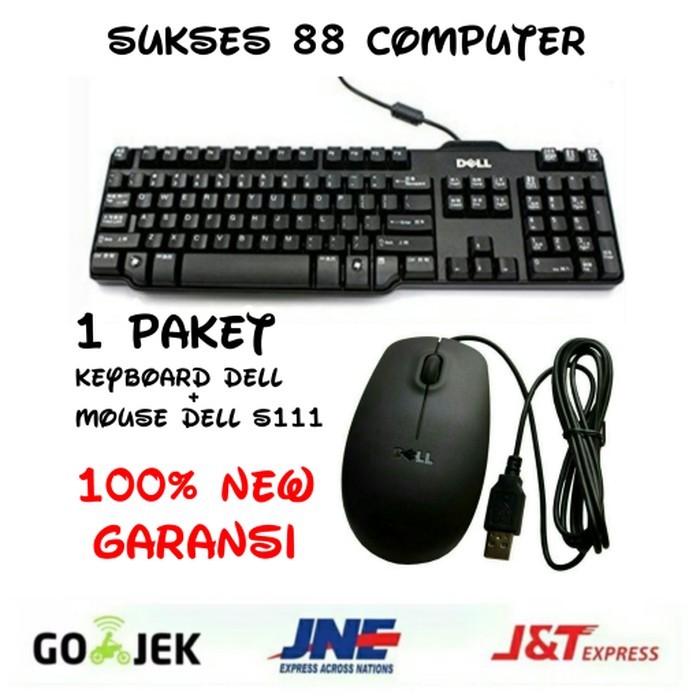 Jual Paket keyboard +mouse Merek Dell USB Kondisi baru 100% 1set ...