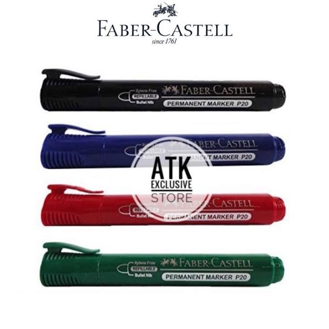 Jual FABER CASTELL PERMANENT MARKER P20 | Shopee Indonesia