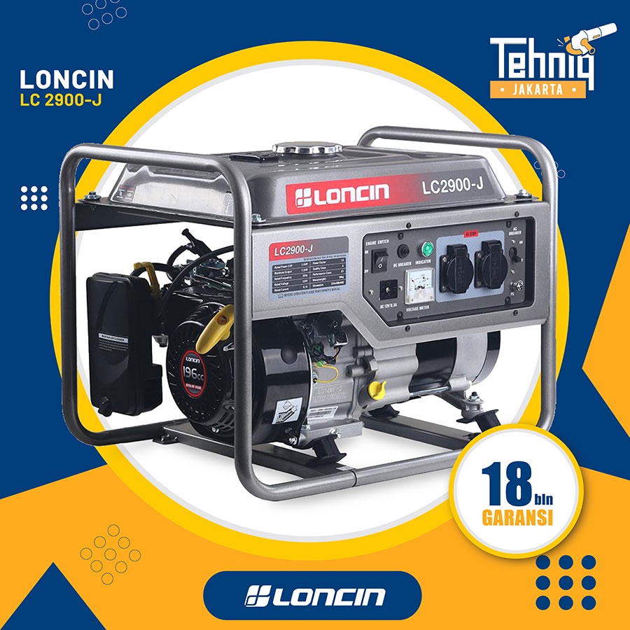 Jual Generator Genset Listrik LONCIN LC 2900-J Practical Series 2000 ...