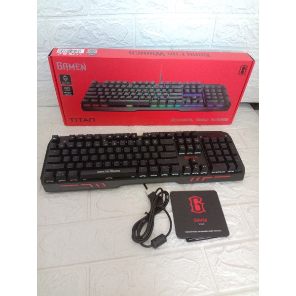 Jual KEYBOARD GAMEN TITAN LIGHT MODE | Shopee Indonesia