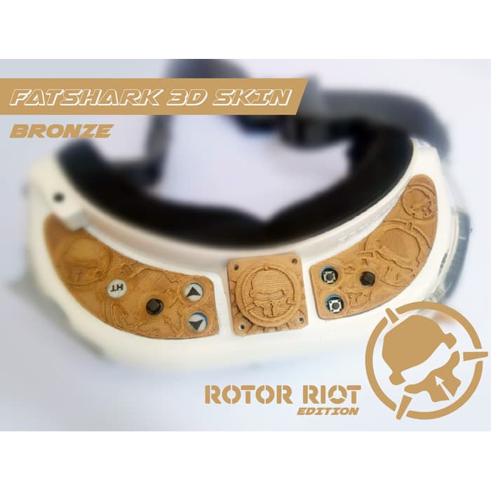 Jual Fatshark Dominator V2/V3/HD2/HD3/HDO Rotor Riot 3D Skin (GOLD ...