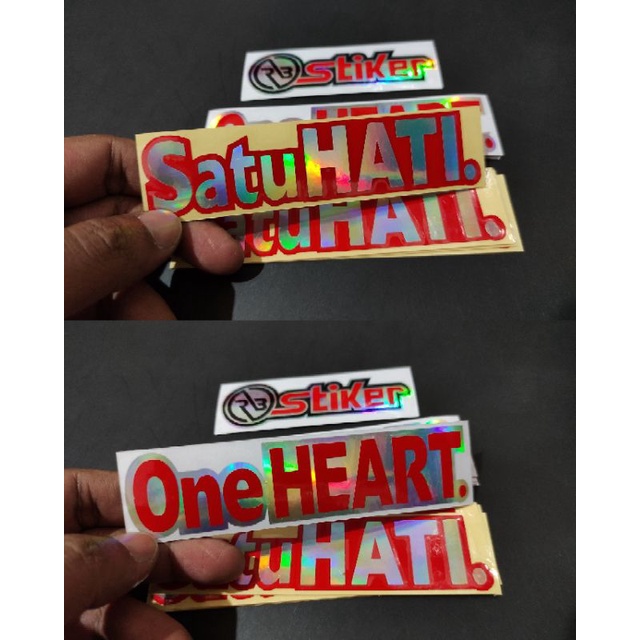 Jual Sticker satu hati one heart cutting murah | Shopee Indonesia