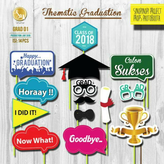 Jual PROPS PHOTOBOOTH GRADUATIONS GRAD01 | PROPERTI FOTO TOPENG ...