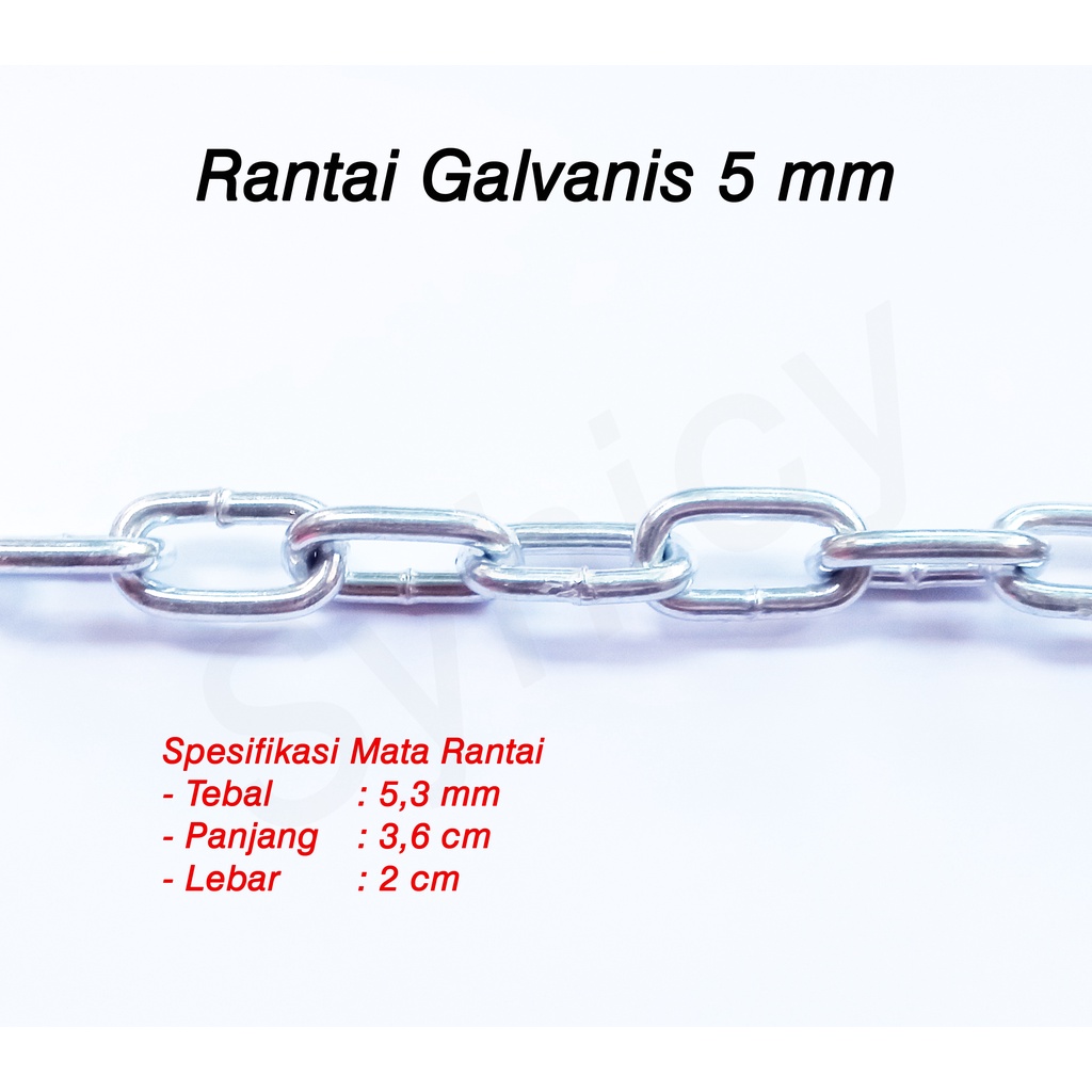 Jual Rantai Besi 5 mm Galvanis Per Meter | Shopee Indonesia