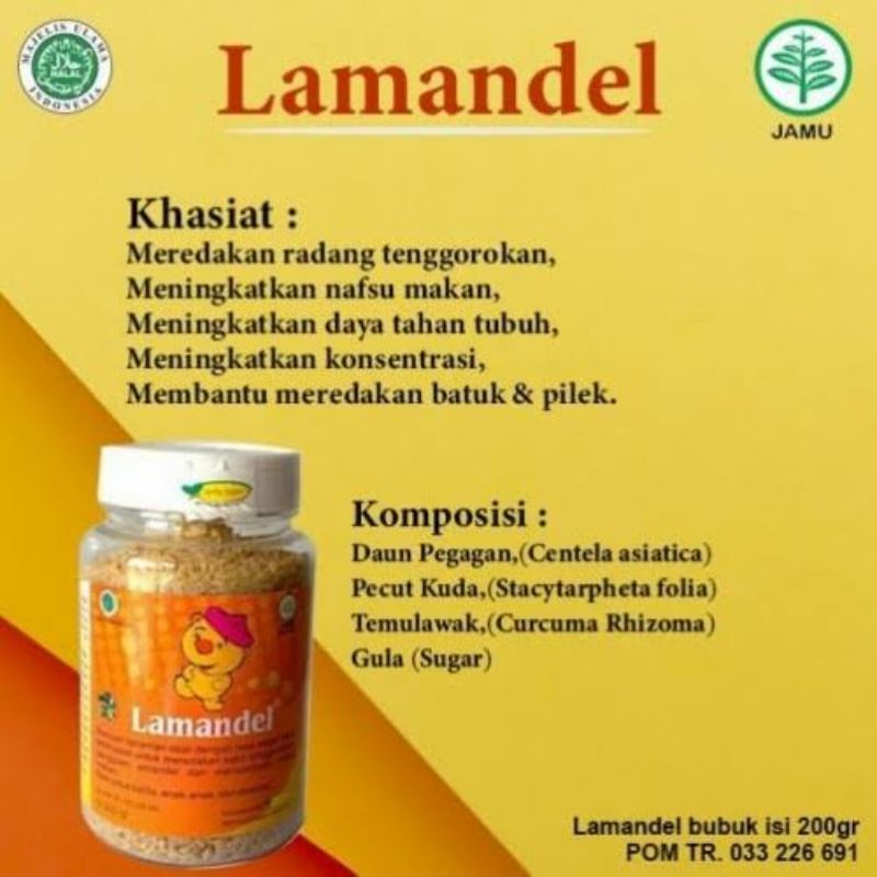 Jual Lamandel Herbal Obat Amandel Anak Dewasa Batuk Radang Tenggorokan ...