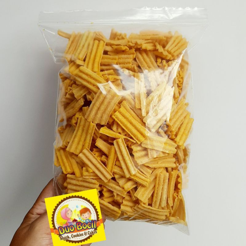 Jual Keripik Kentang Keriting (2 Rasa) 250 Gram - Duo Bocil Snack ...