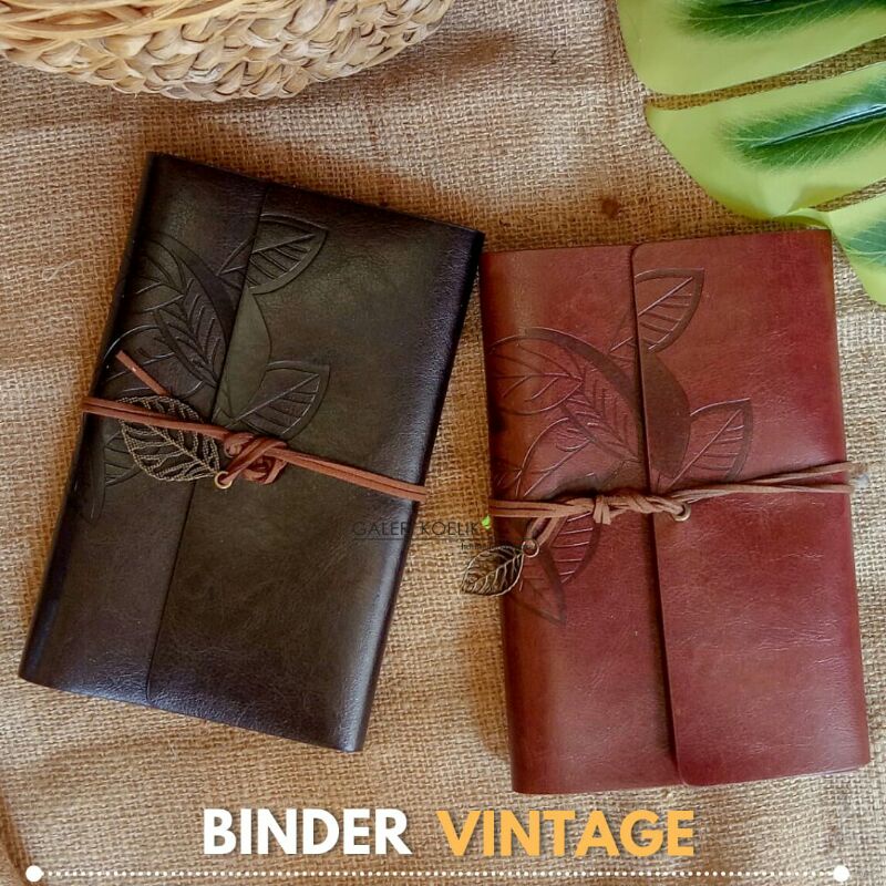 Jual Buku Binder Kulit Motif Daun Size M | Shopee Indonesia