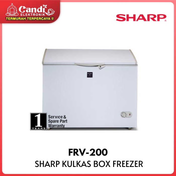 Jual SHARP Chest Box Freezer Kapasitas 195 Liter Key Lock FRV-200 ...