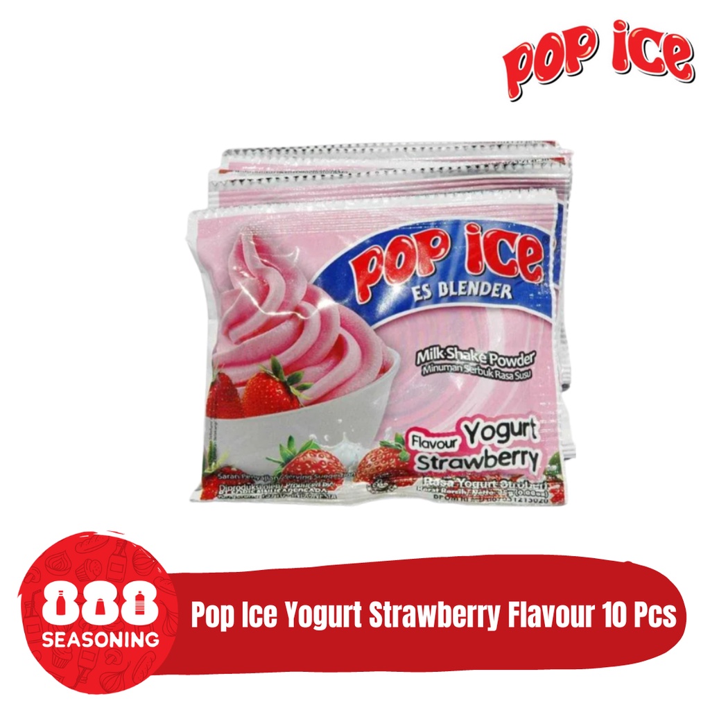 Jual POP ICE YOGURT STRAWBERRY FLAVOUR 10 SACHET | Shopee Indonesia