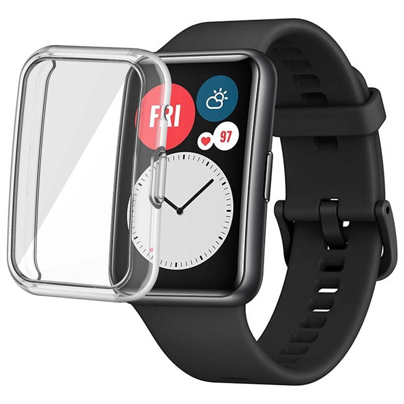 Jual Full TPU Case Huawei Watch Fit - Screen Cover Clear Bening Fit ...