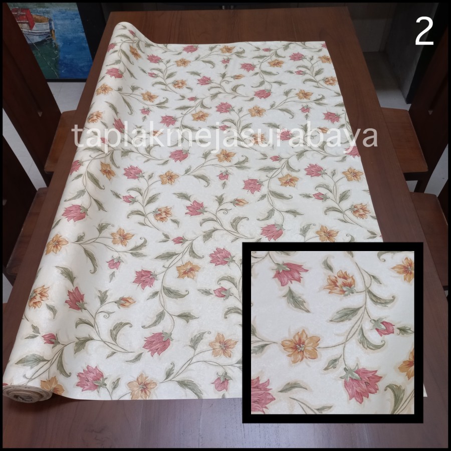 Jual Taplak Meja Makan Plastik Meteran Shabby Chic Custom Ukuran Motif ...