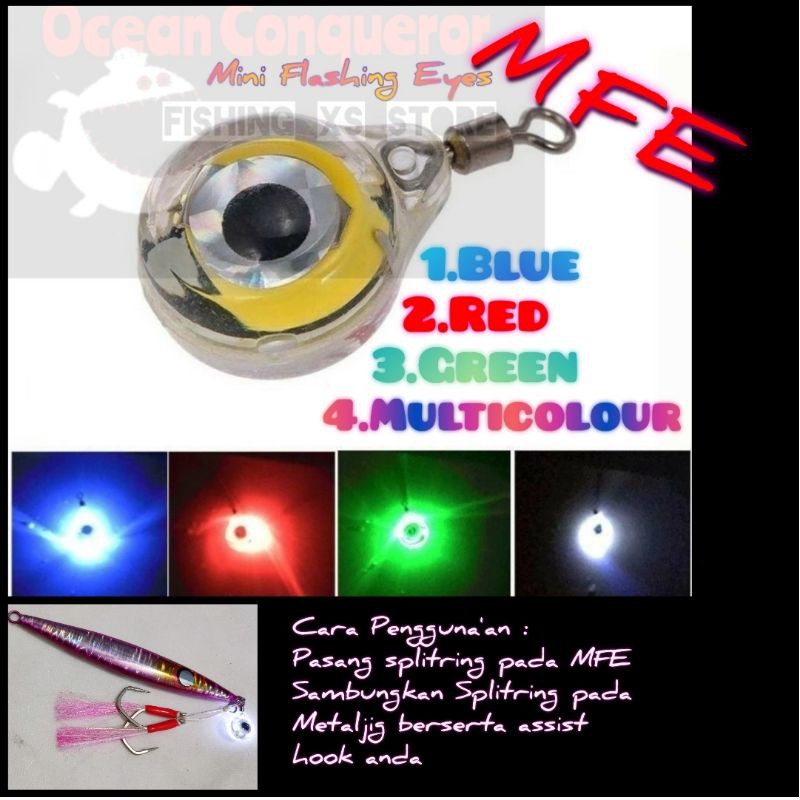 Jual Esca Mini Flashing Eyes Lure For Jigging Esca | Shopee Indonesia