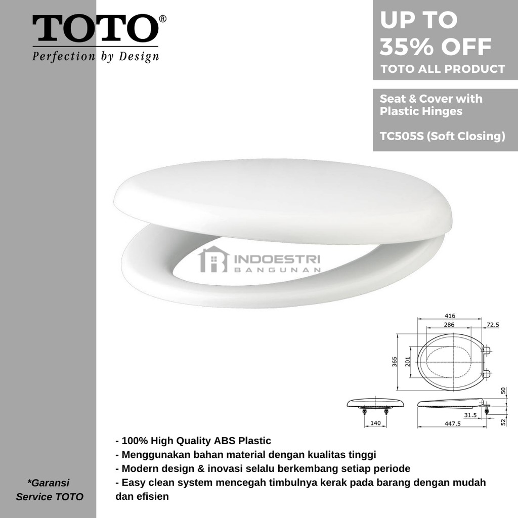 Jual Tutup Closet TOTO TC505S / Tutup Closet | Shopee Indonesia