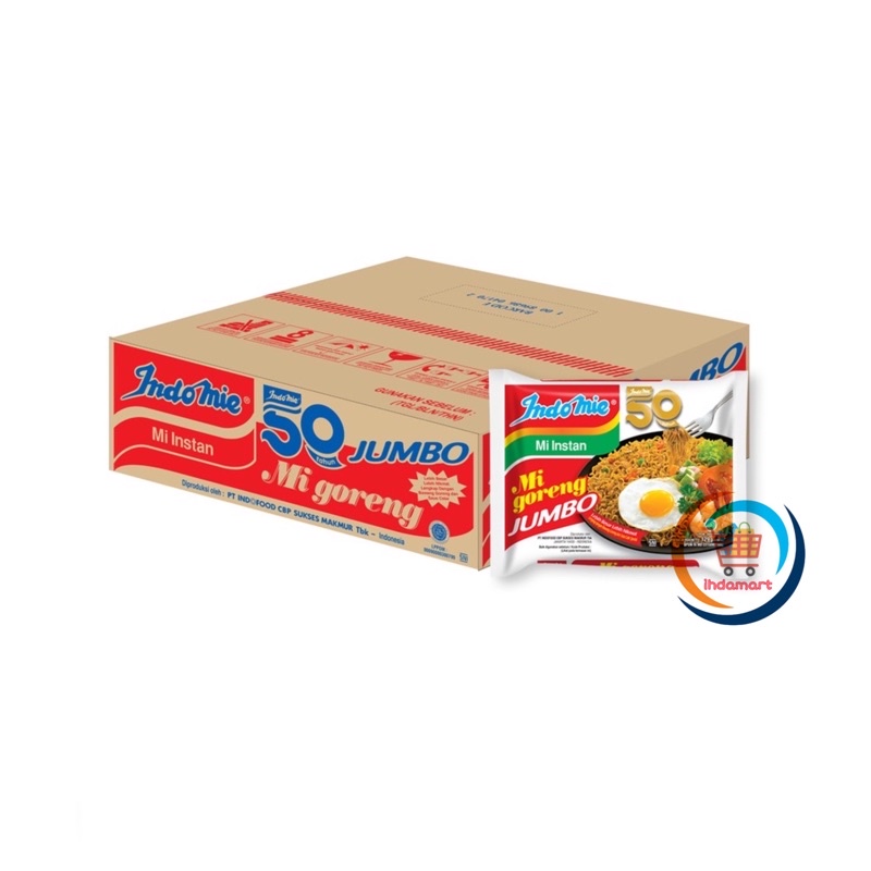 Jual Indomie Goreng Jumbo 1 Dus 129 gr Isi 24 pcs | Shopee Indonesia