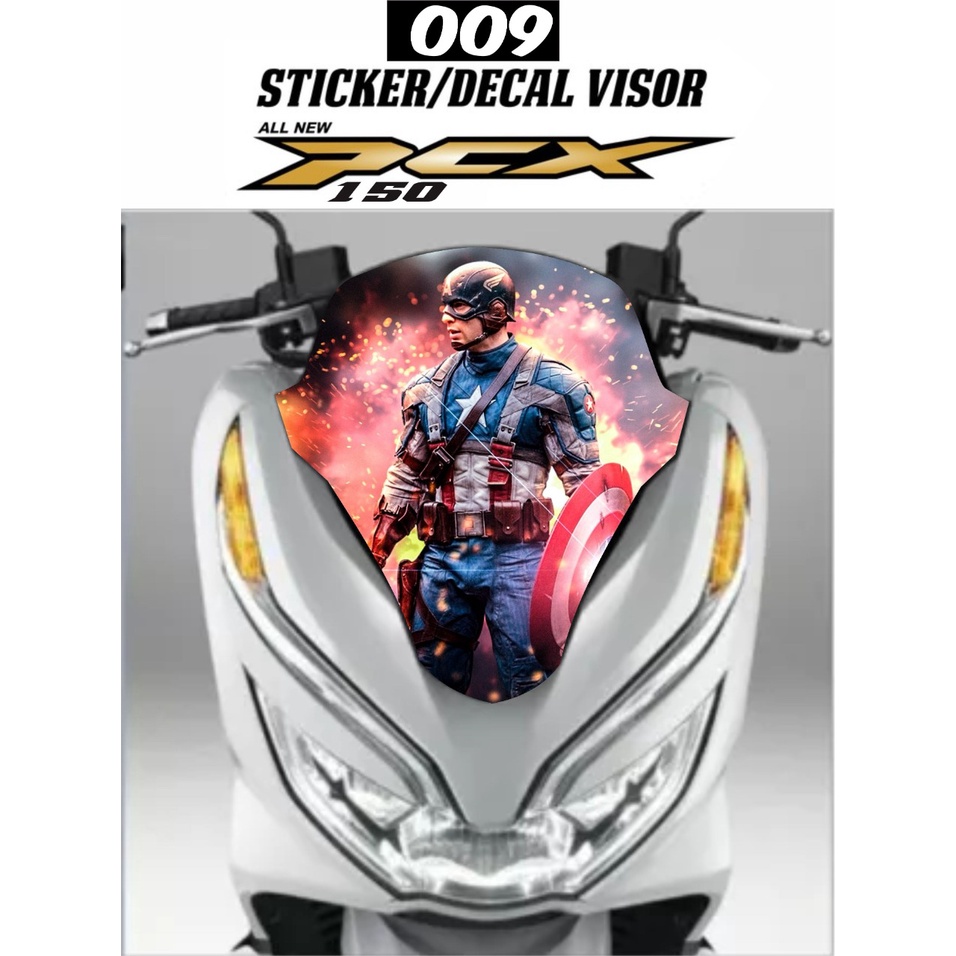 Jual Sticker visor honda pcx 150 variasi visor honda pcx 150 | Shopee ...