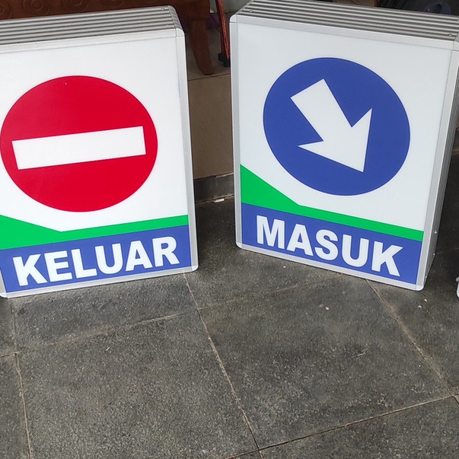 Jual Rambu in out petrashop Rambu keluar masuk petrashop neon box ...