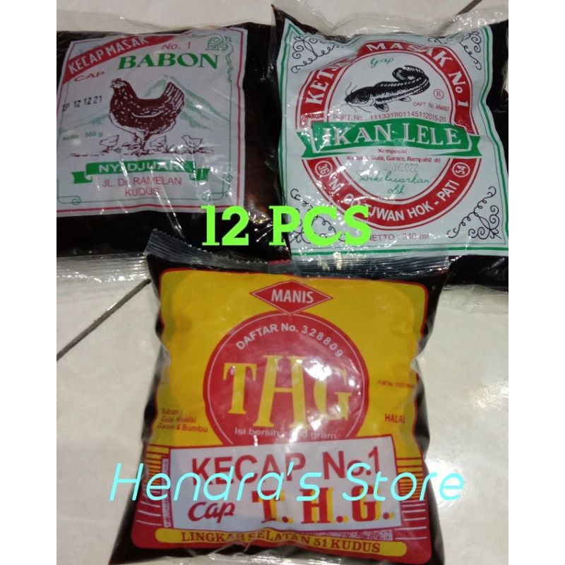 Jual PAKET 12 PCS KECAP MANIS MEREK THG/BABON/IKAN LELE | Shopee Indonesia