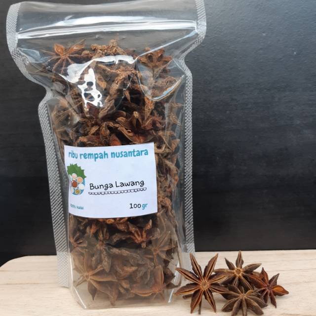 Jual 100gr Bunga Lawang / Kembang Lawang / Star Anis / Pekak / Lawang ...