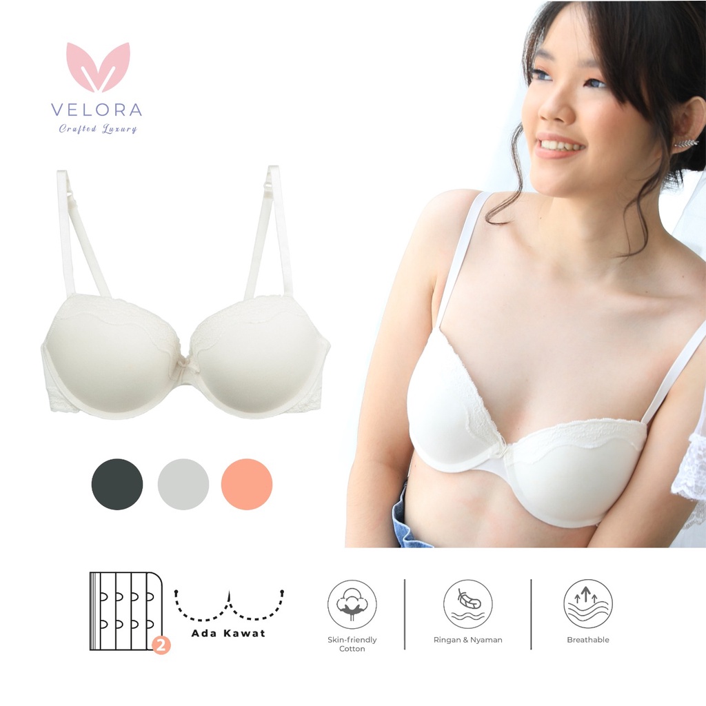 Jual Velora - Bra Kawat Renda Atas | Bahan Lembut & Nyaman | Size 75B-80B VL00 CLARA | Shopee ...