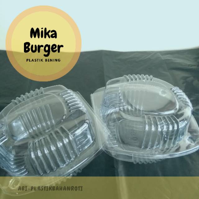 Jual Mika Burger / Mika Plastik Bening | Shopee Indonesia