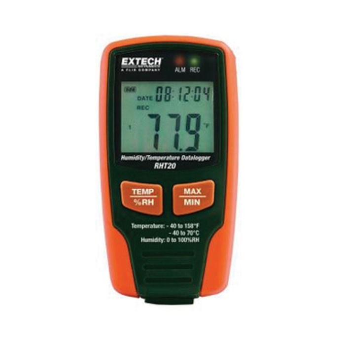 Jual Alat Ukur Humidity / Temperature Datalogger Rht20 Extech EX0000072 ...