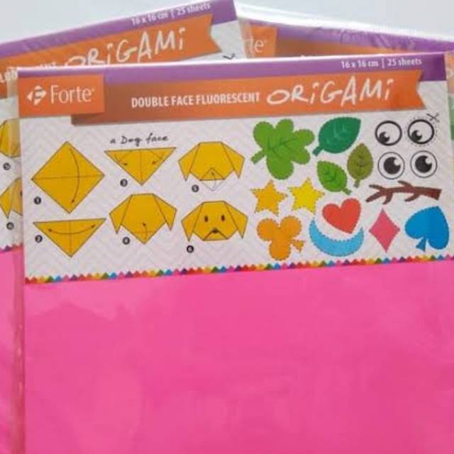 Jual Origami Forte Double side 16x16 isi 25 lembar | Shopee Indonesia